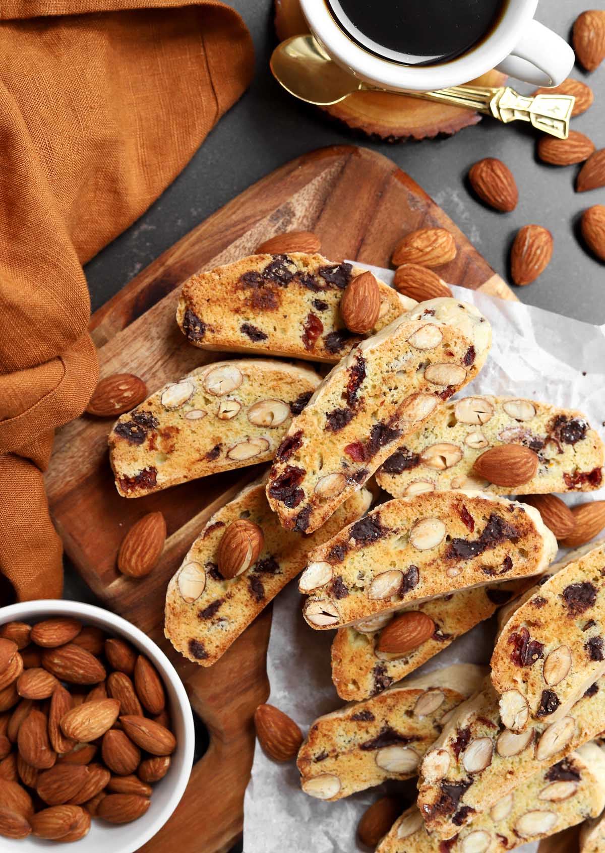 Toasted Almond Biscotti - Scientifically Sweet