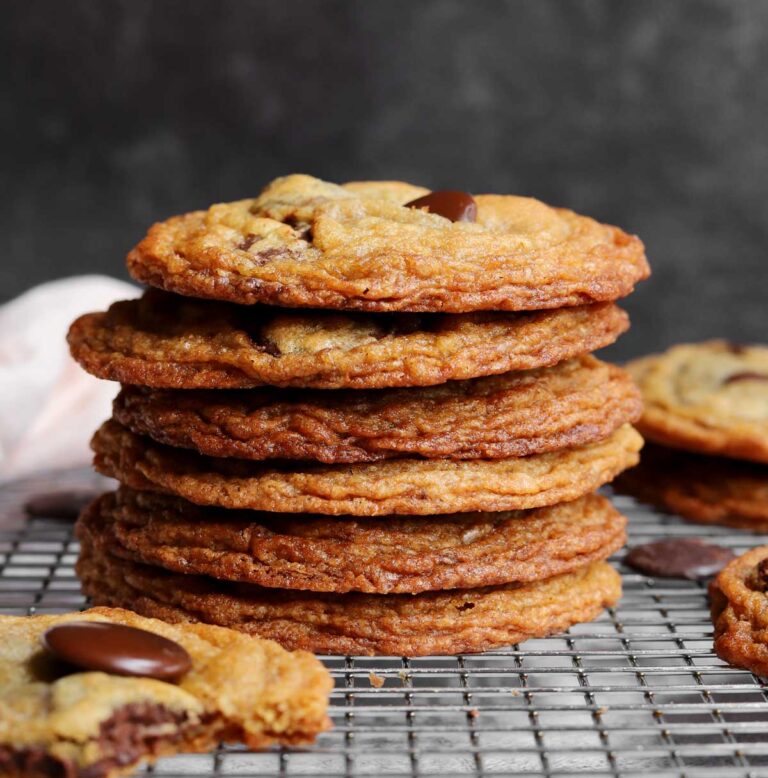 Caramelized Ripple Chocolate Chip Cookies - Scientifically Sweet