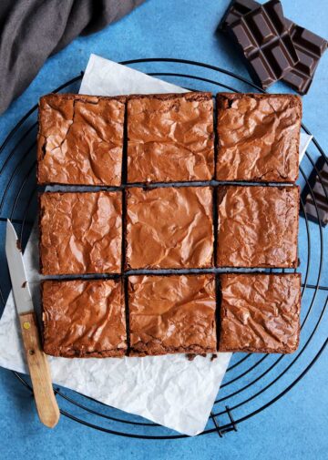 PERFECT Shiny Crust Fudge Brownies (with VIDEO) - Scientifically Sweet
