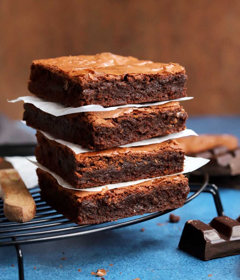 PERFECT Shiny Crust Fudge Brownies (with VIDEO) - Scientifically Sweet