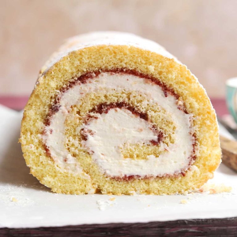 EASIEST Soft Vanilla Swiss Roll Cake (with VIDEO) - Scientifically Sweet