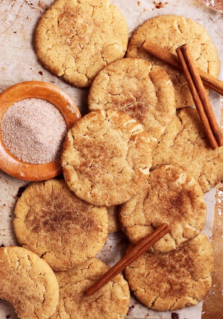 CHEWY Brown Butter Snickerdoodles - Scientifically Sweet