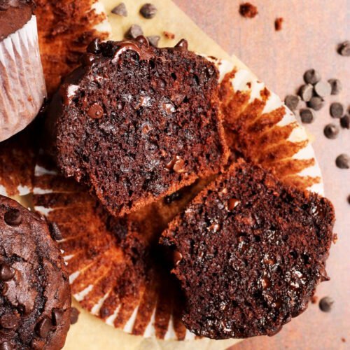 THE BEST Double Chocolate Chip Muffins - Scientifically Sweet