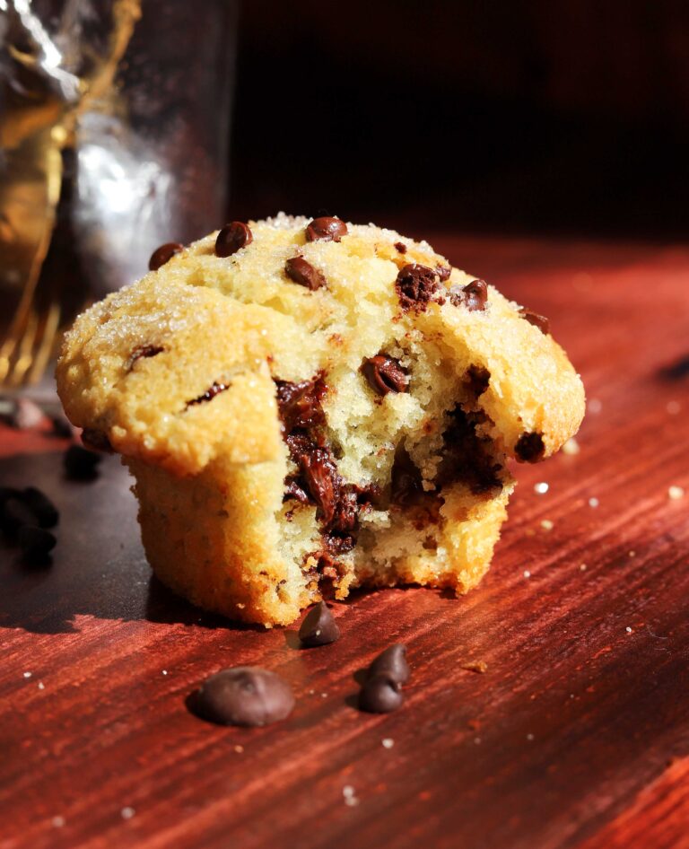 The BEST Bakery Style Chocolate Chip Muffins - Scientifically Sweet