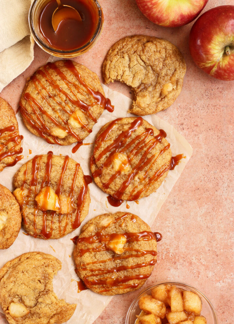 SOFT & CHEWY Caramel Apple Cookies (with VIDEO) - Scientifically Sweet