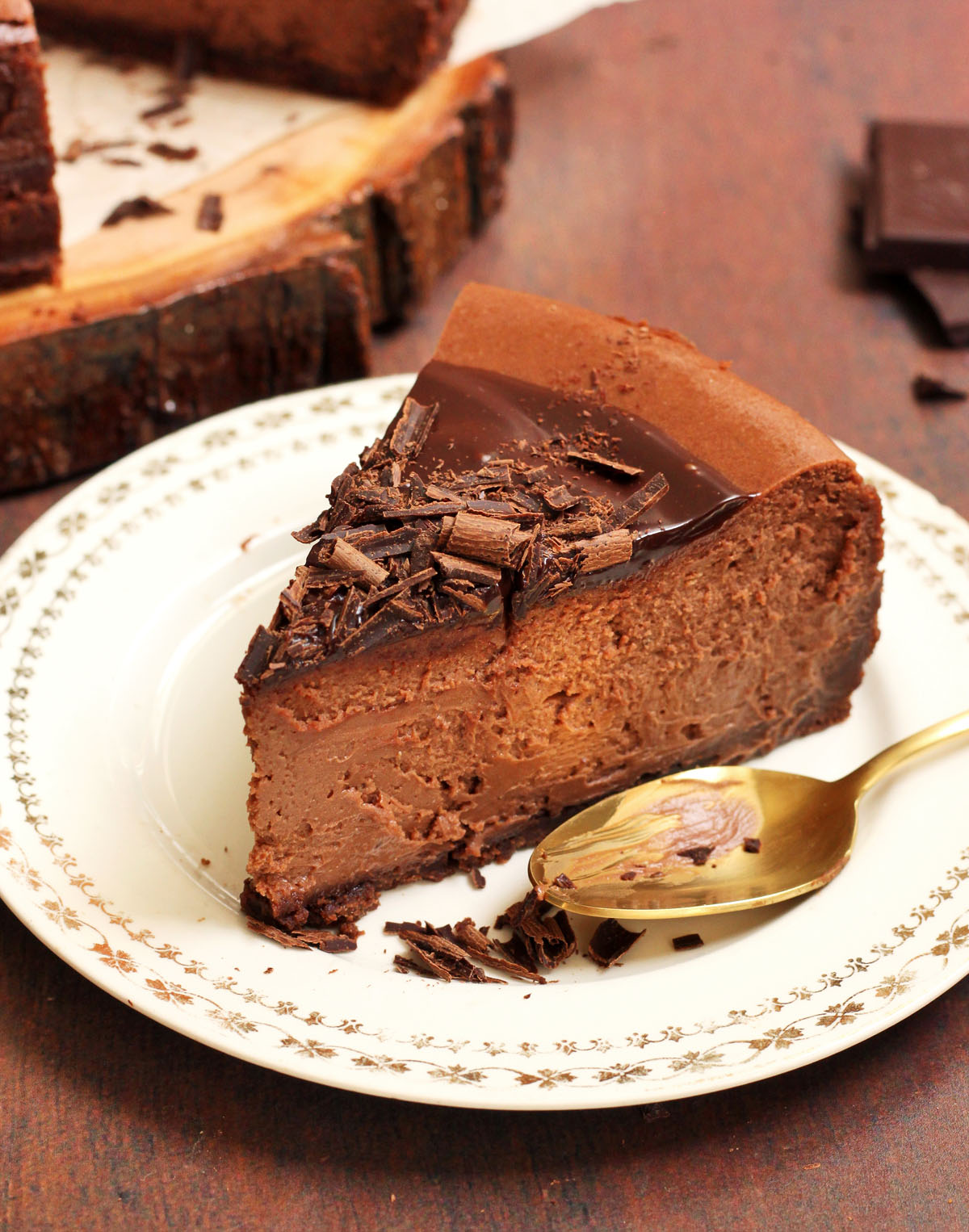 BEST EVER Triple Chocolate Cheesecake - Scientifically Sweet