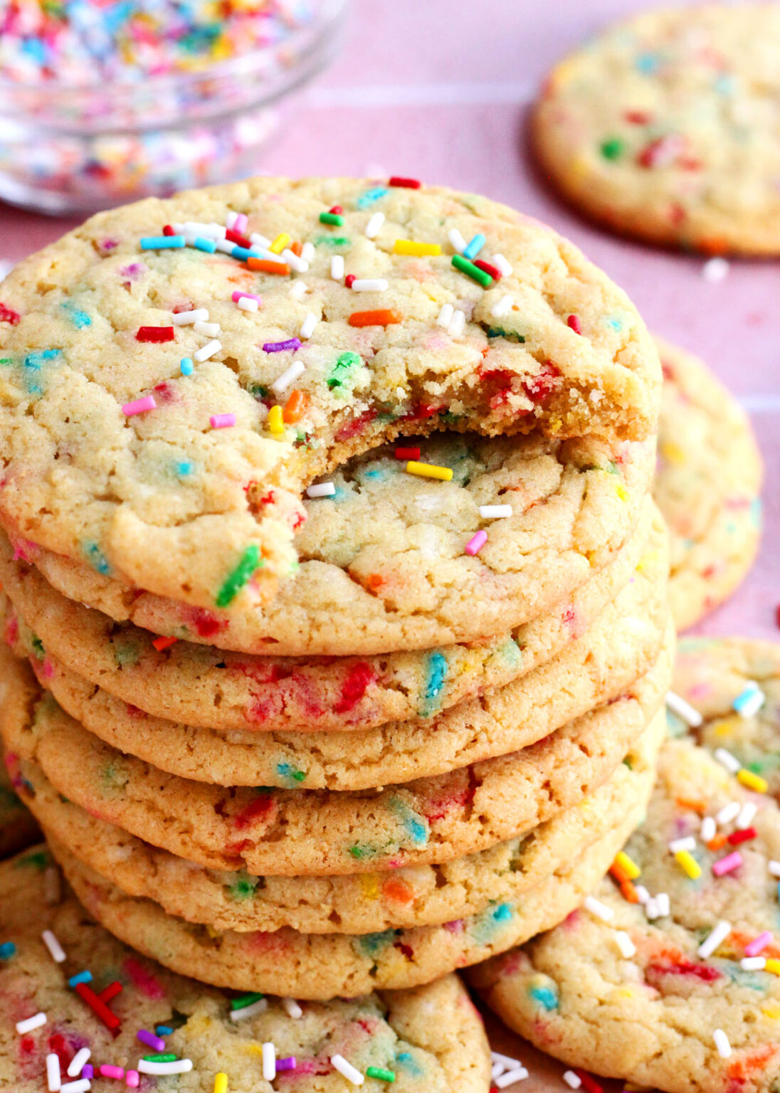 SUPER CHEWY Funfetti Cookies! - Scientifically Sweet