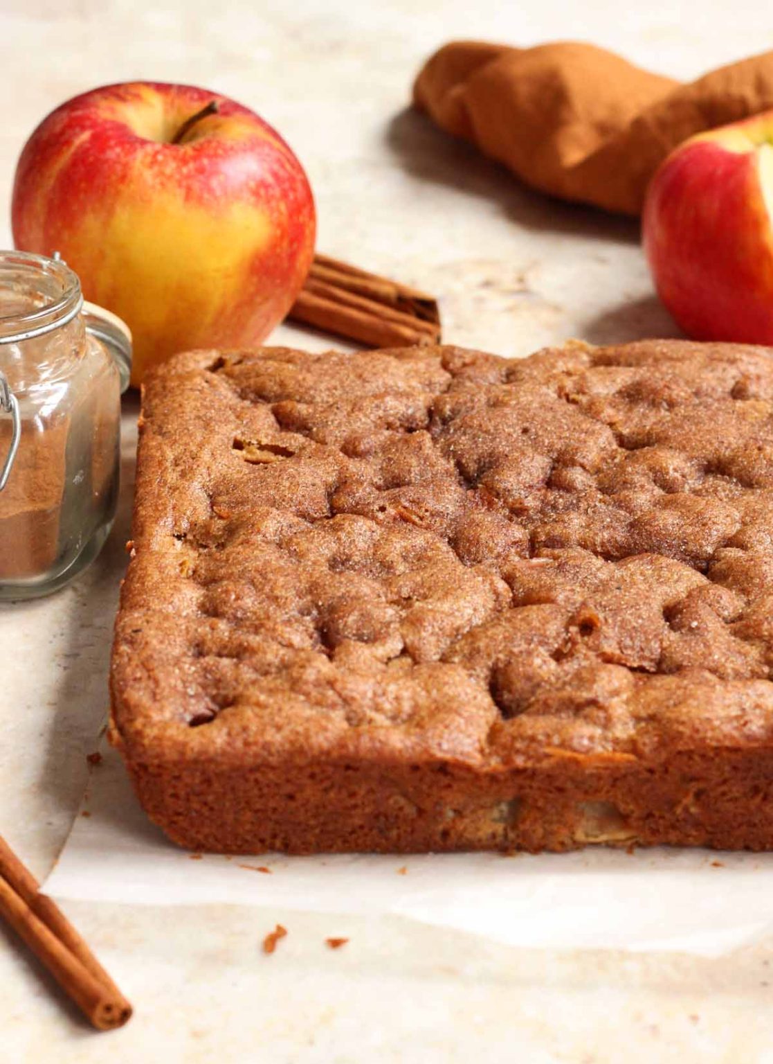 Honey Apple Fritter Bars - Scientifically Sweet