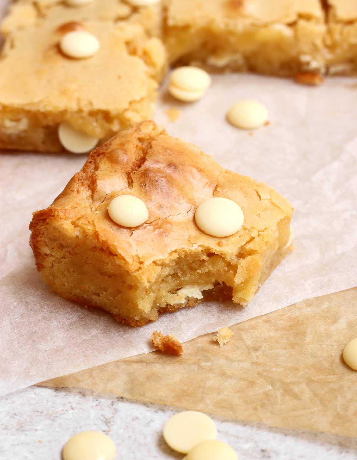 FUDGY White Chocolate Brownies (with VIDEO) - Scientifically Sweet