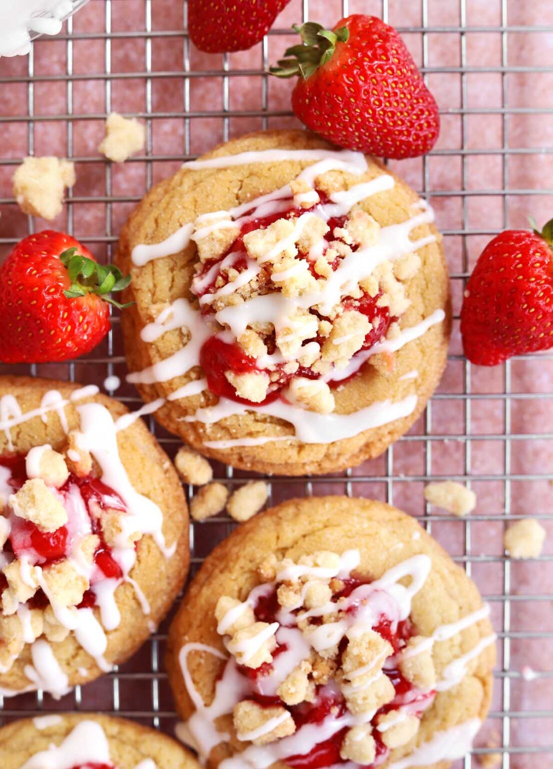 Strawberry Shortcake Cookies - Scientifically Sweet