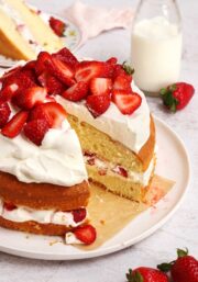 EASY ONE BOWL Strawberry Shortcake Cake (with VIDEO) - Scientifically Sweet