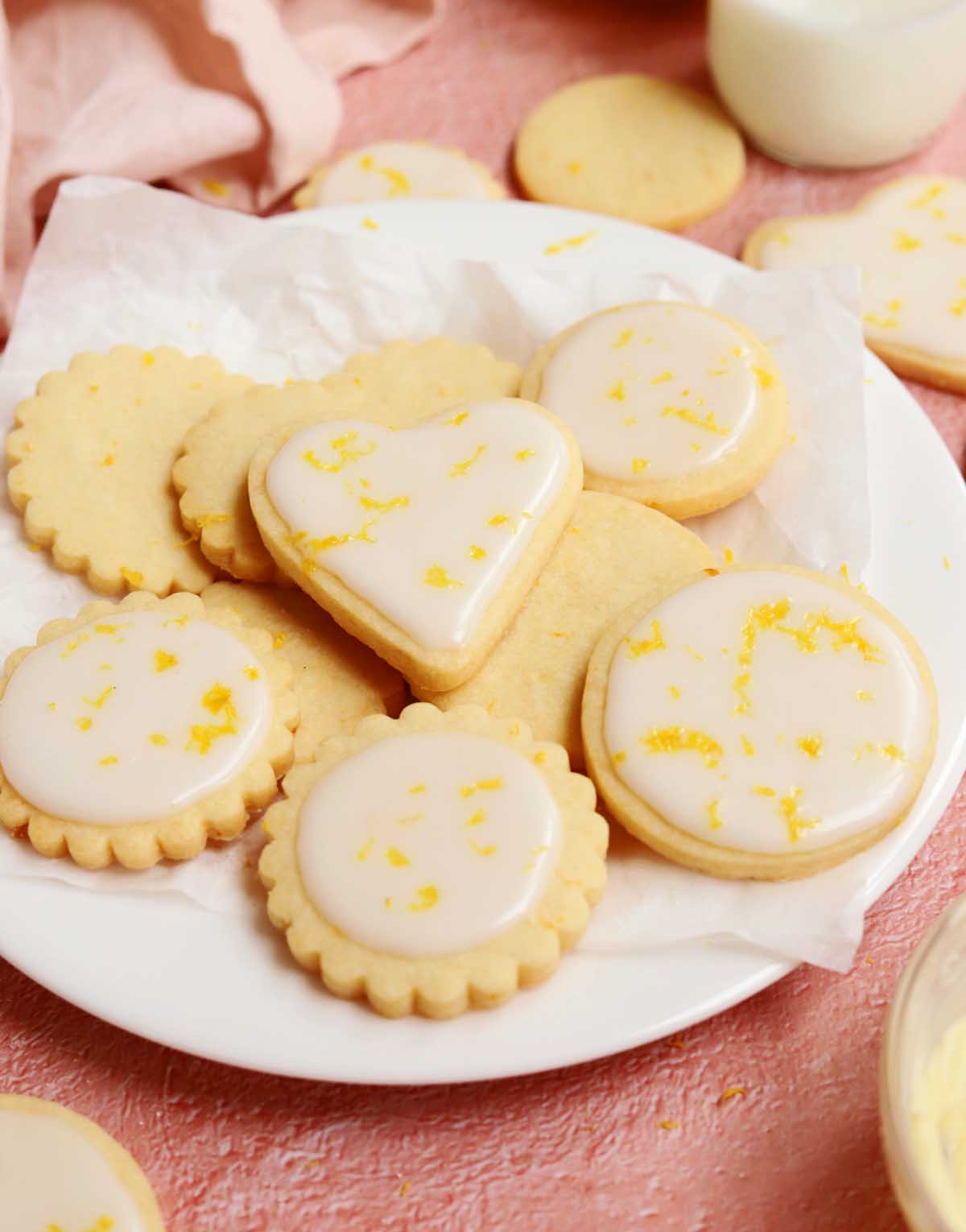 PERFECT Iced Lemon Shortbread Cookies - Scientifically Sweet