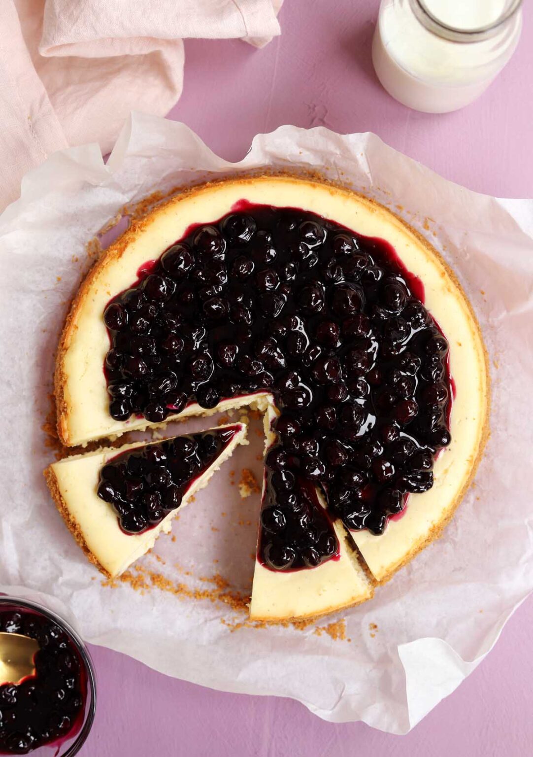 CREAMY Blueberry Cheesecake - Scientifically Sweet
